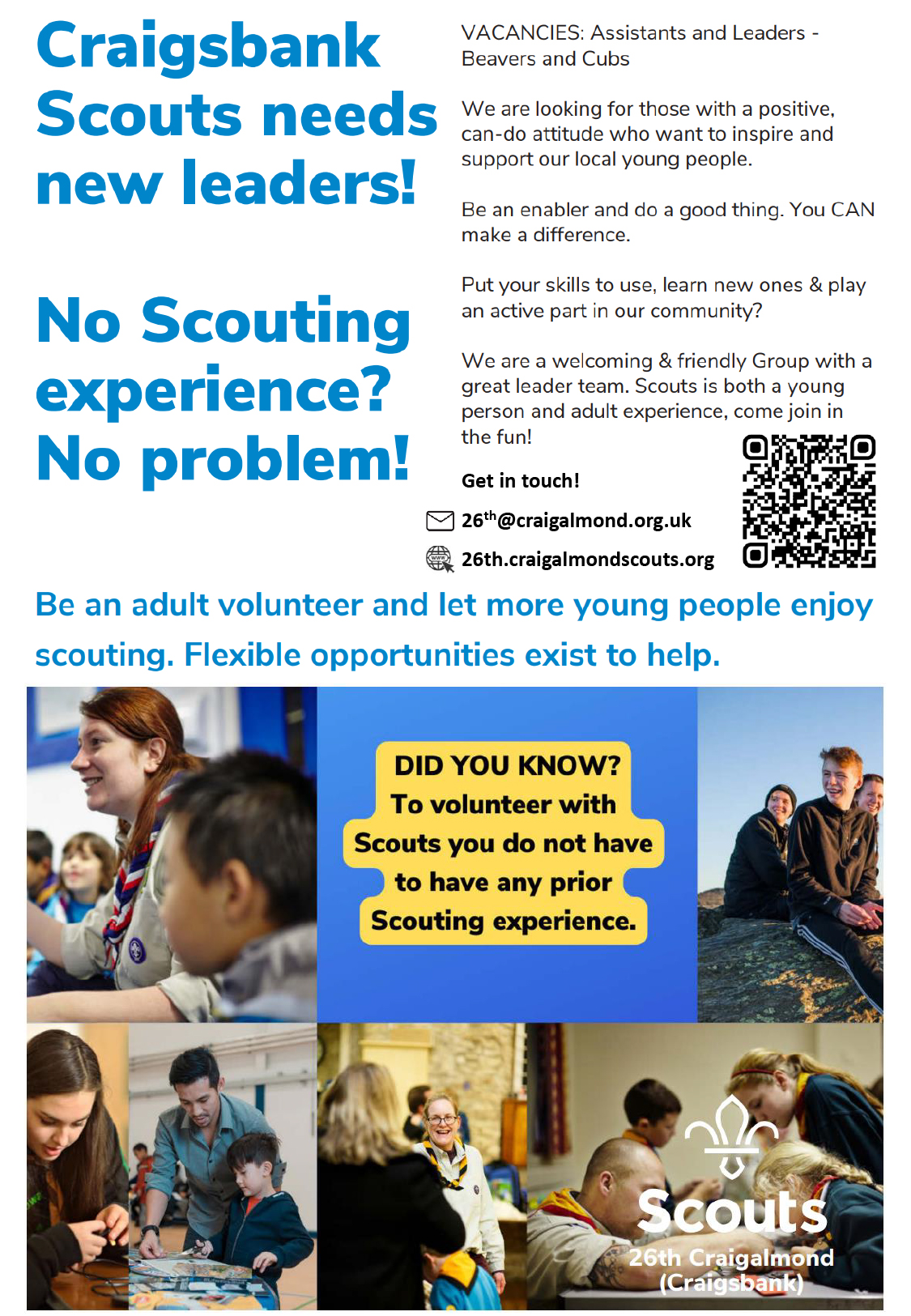 Craigsbank Scouts need new leaders – Corstorphine Craigsbank Church